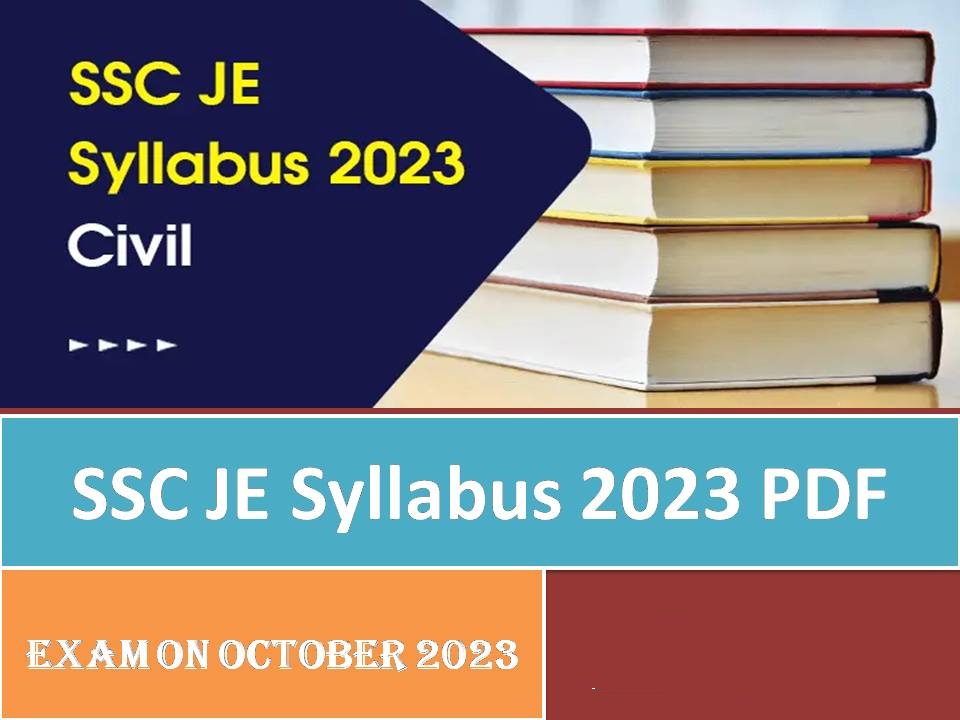 SSC JE Syllabus 2023 PDF in Hindi – Download Paper 1 & 2 Electrical ...